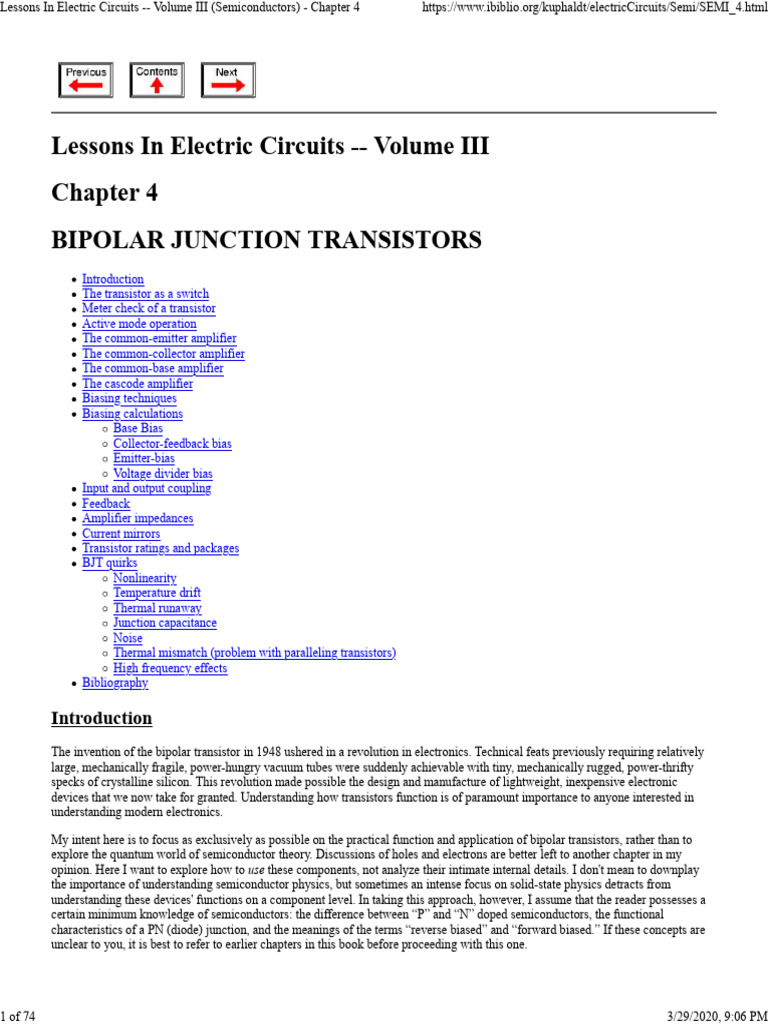 BIPOLAR JUNCTION TRANSISTORS | PDF | Bipolar Junction Transistor ...