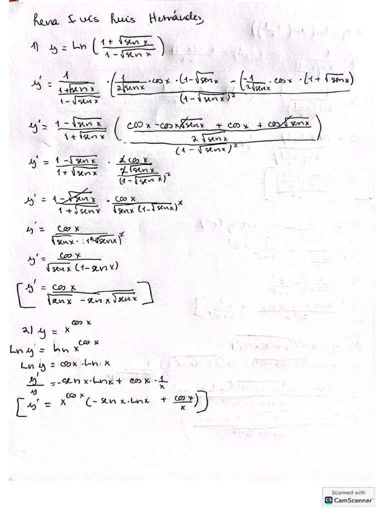 Actividades de derivadas_modelo D_Lena | PDF