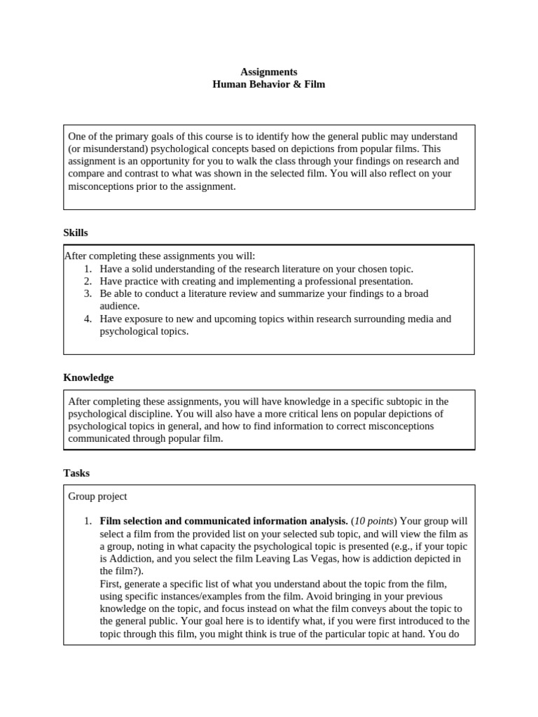 Assignments PSY 313 Fall 24 (3) | PDF | Citation | Bibliography