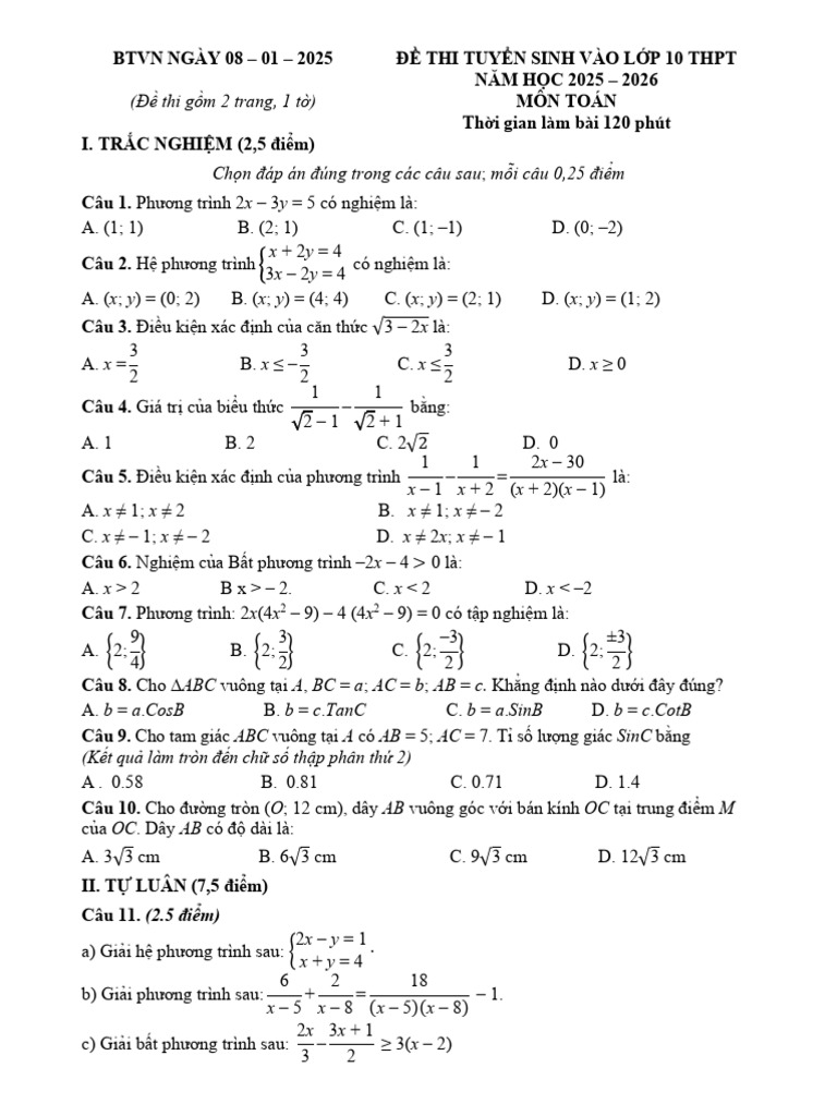 BTVN Ngày 08 - 01 - 2025 | PDF