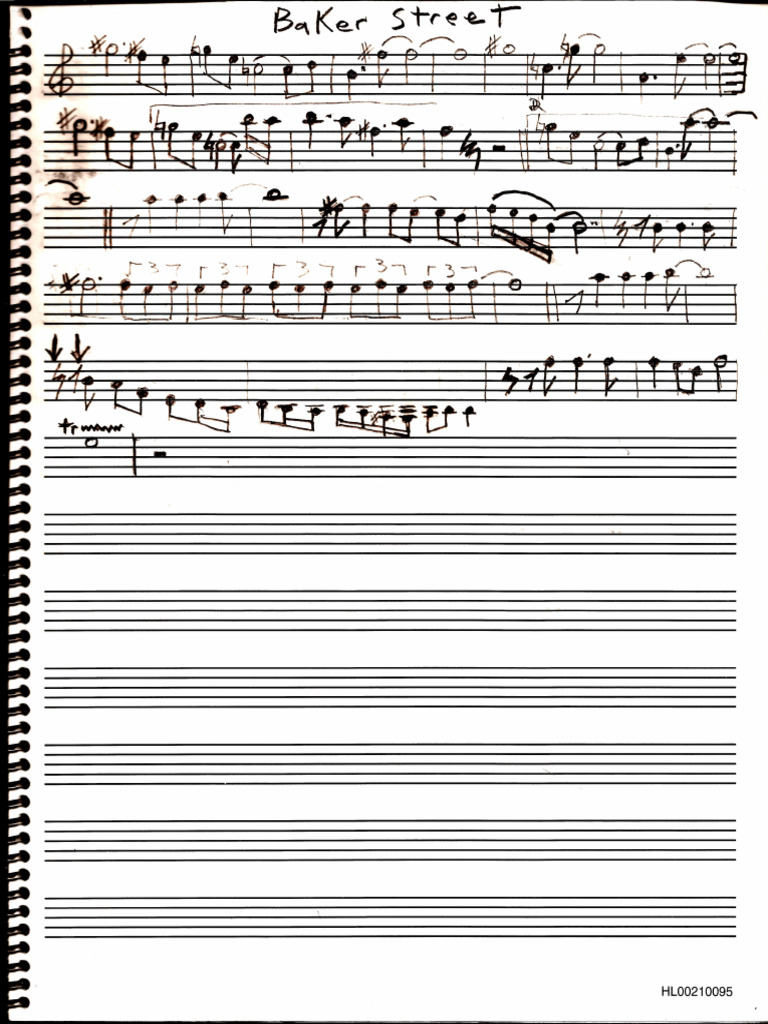 Baker Street - Intro, Bridge, Guitar Solo | PDF