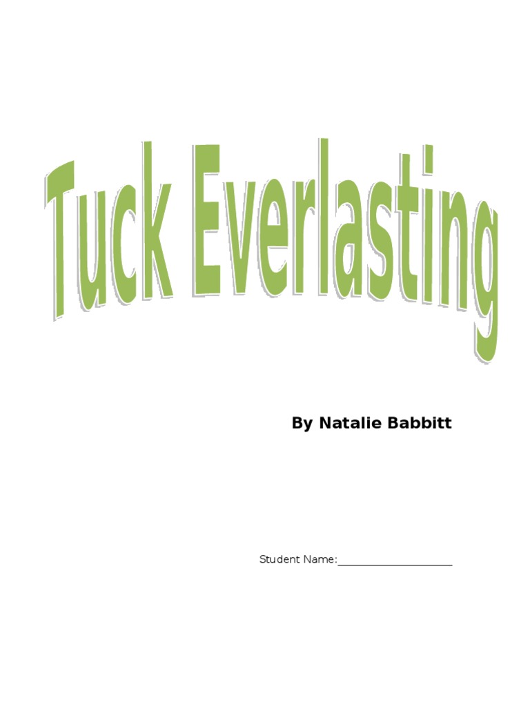 Tuck Everlasting Packet | PDF