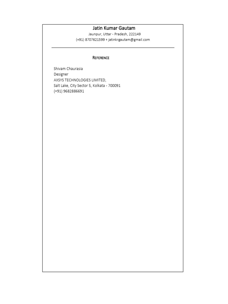 Company Reference List Template | PDF