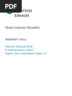 AQA Higher Maths Paper 1 2024 | PDF | Area