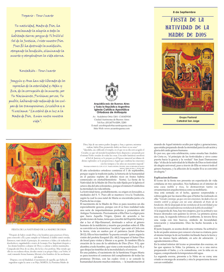 Nat Theotokos | PDF | María, madre de Jesús | Natividad De Jesus
