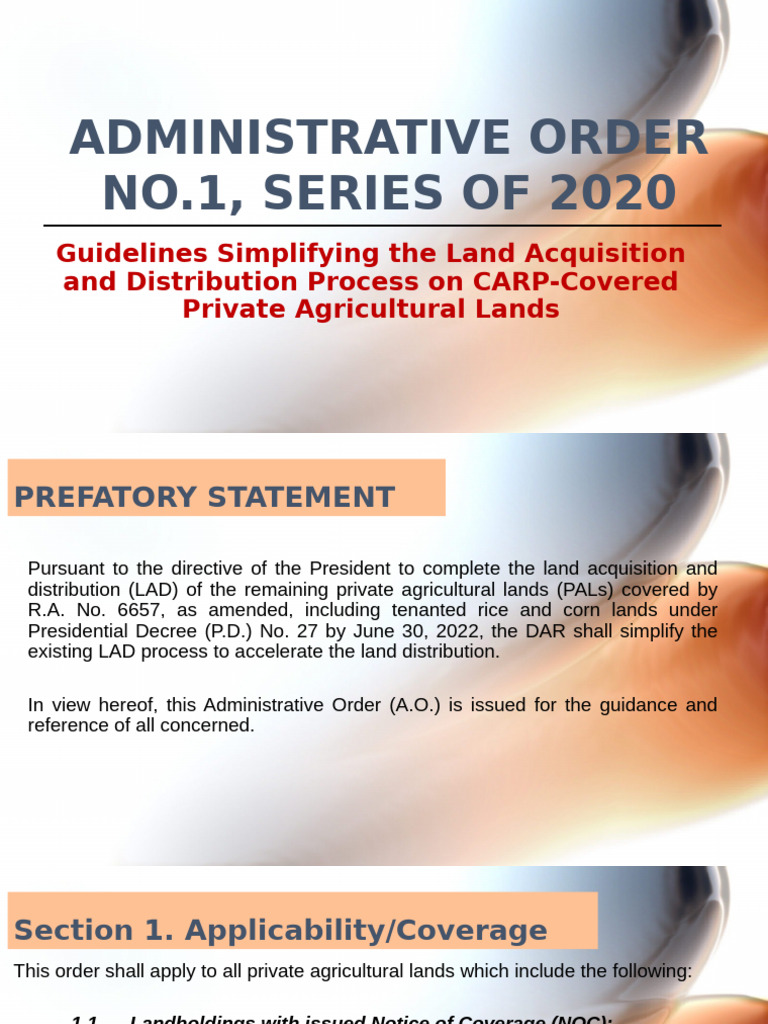 Simplified Land Acquisition Guidelines | PDF