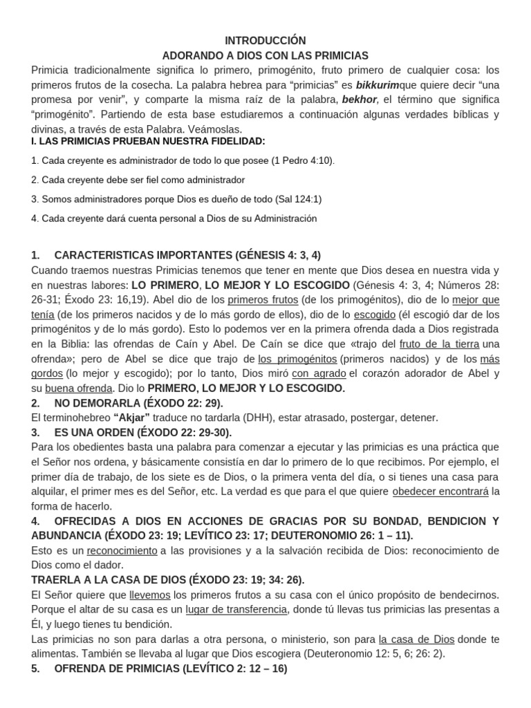 sermon de las primicias | PDF | Resurrección | La resurrección de Jesús