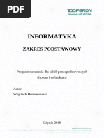 Rozkład Materiału Informatyka Klasa 3 | PDF