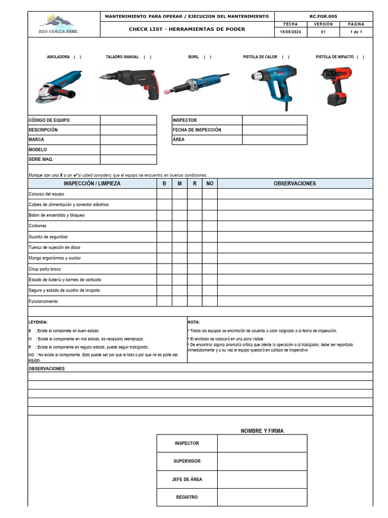 Check List - Herramientas de Poder | PDF