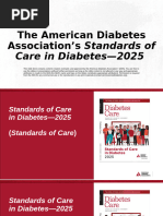 ADA Standards of Care 2025 Overview | PDF | Diabetes | Primary Care
