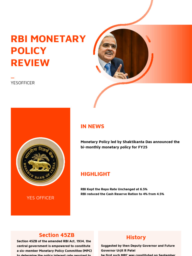Rbi Monetary Policy Review PDF | PDF | Reserve Bank Of India | Monetary ...