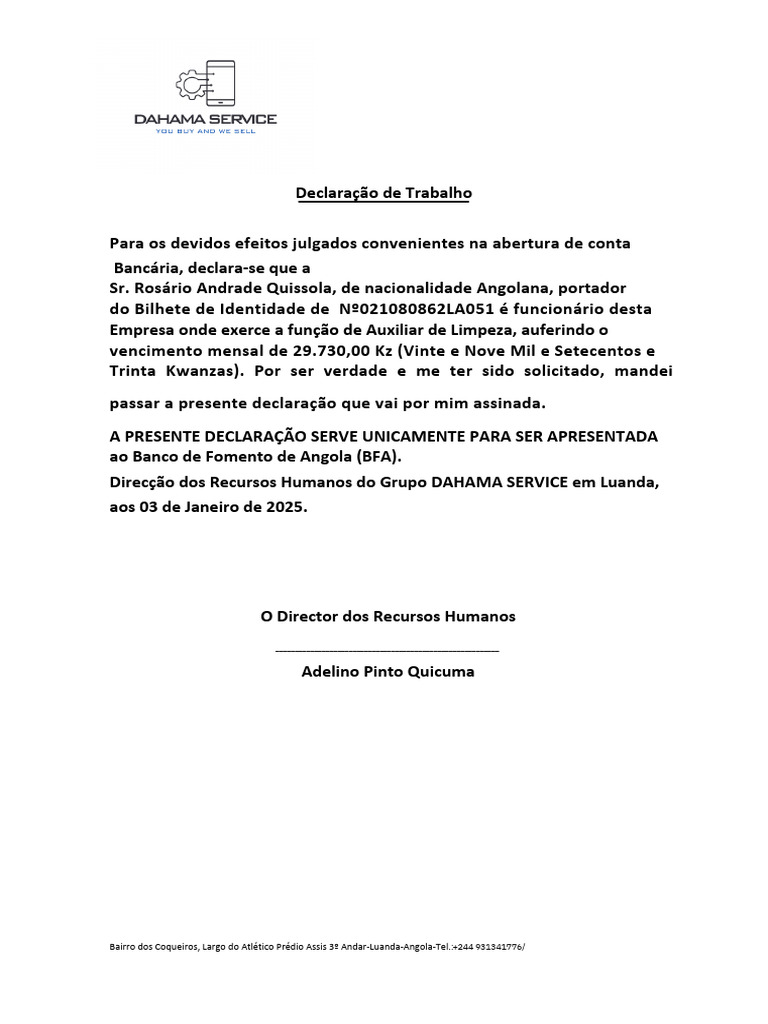 420936829-Declaracao-de-Trabalho - PDF 20250106 105936 0000 | PDF