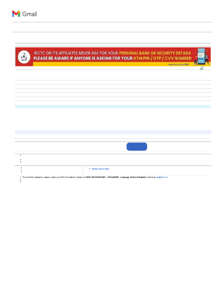 Train Ticket SC-NZM 2024 | PDF | Credit Card | Financial Technology