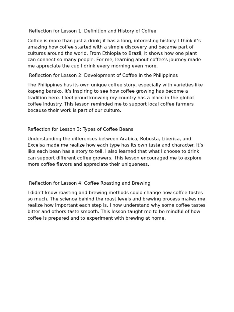 Coffee Journey: History, Types, and Brewing | PDF