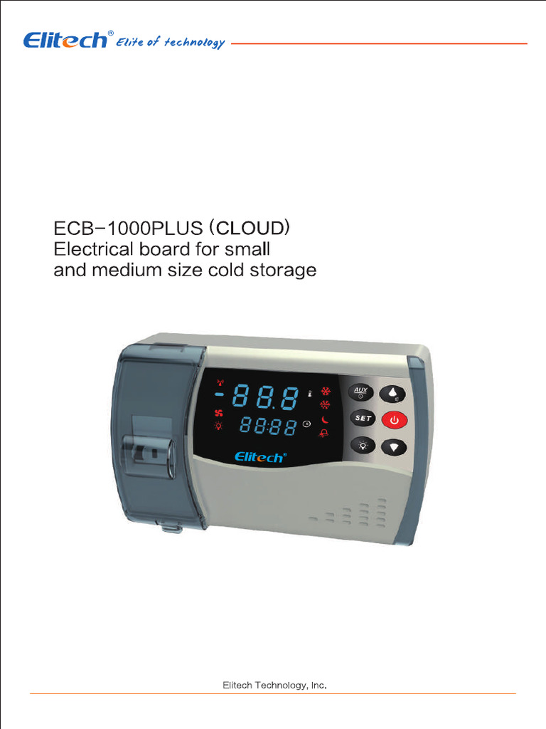 Elitech ECB-1000Plus Temperature Controller Box User Manual - Elitech ...