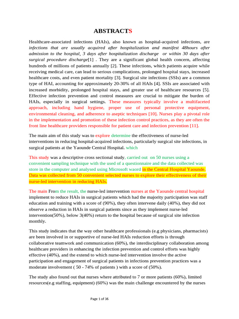 HOPE_CHAPTER_1,2, 3, 4, 5 not YET | PDF | Hospital Acquired Infection ...