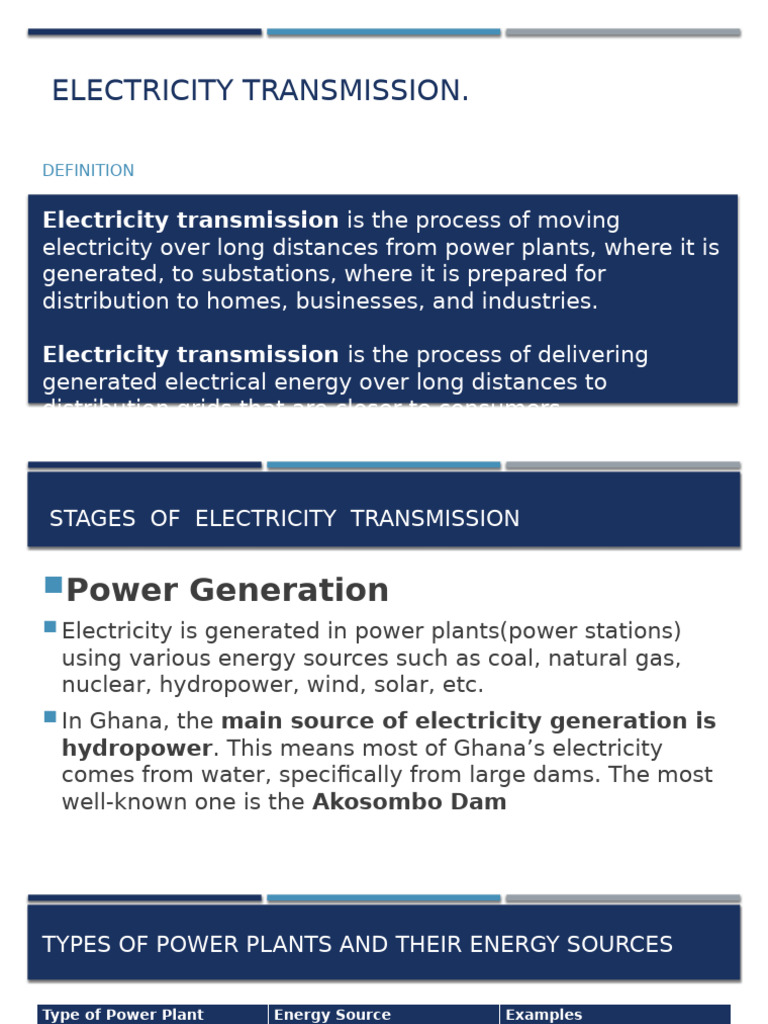 electricity transmission | PDF | Power Station | Electric Power ...