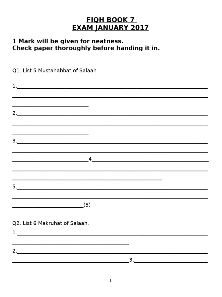 FIQH 7 2017 | PDF | Semitic Words And Phrases | Islamic Fundamentalism