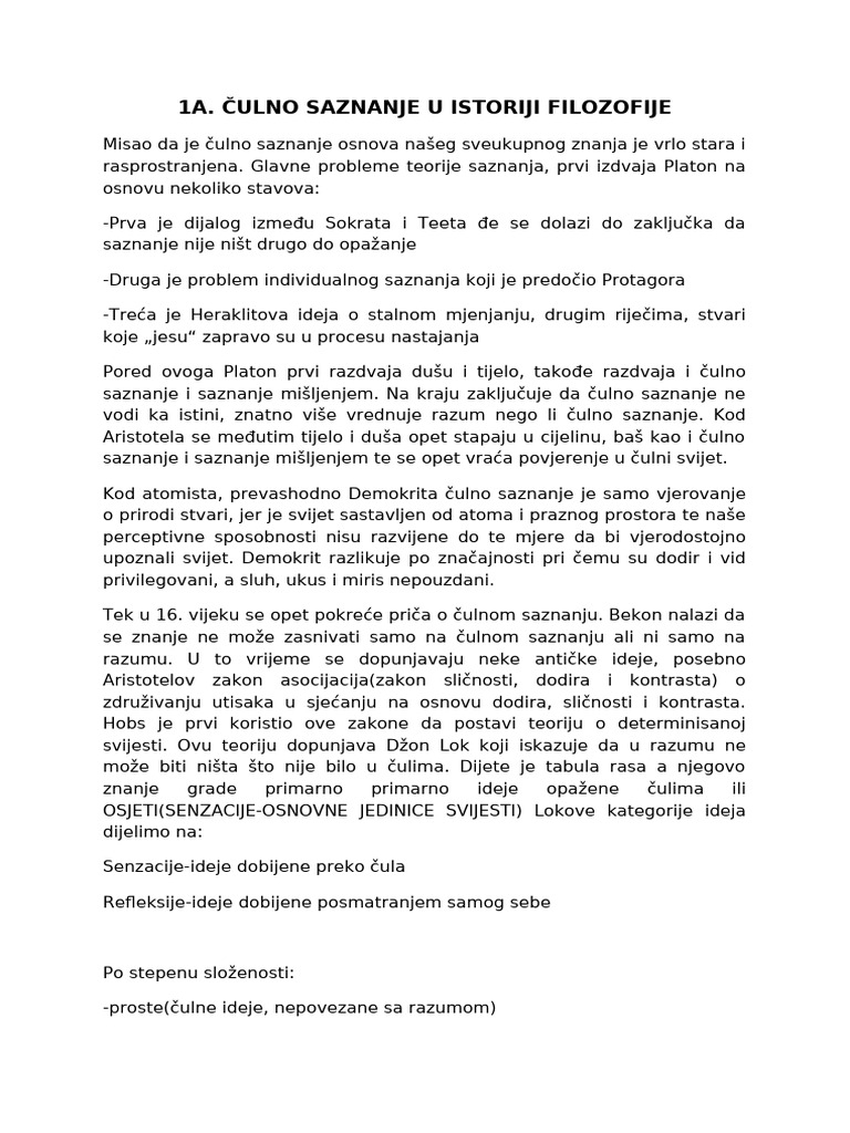 Skripta percepcija | PDF