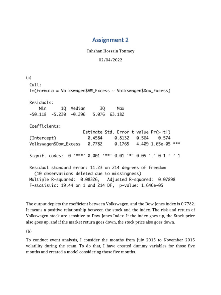 Assignment 2 Forecasting | PDF