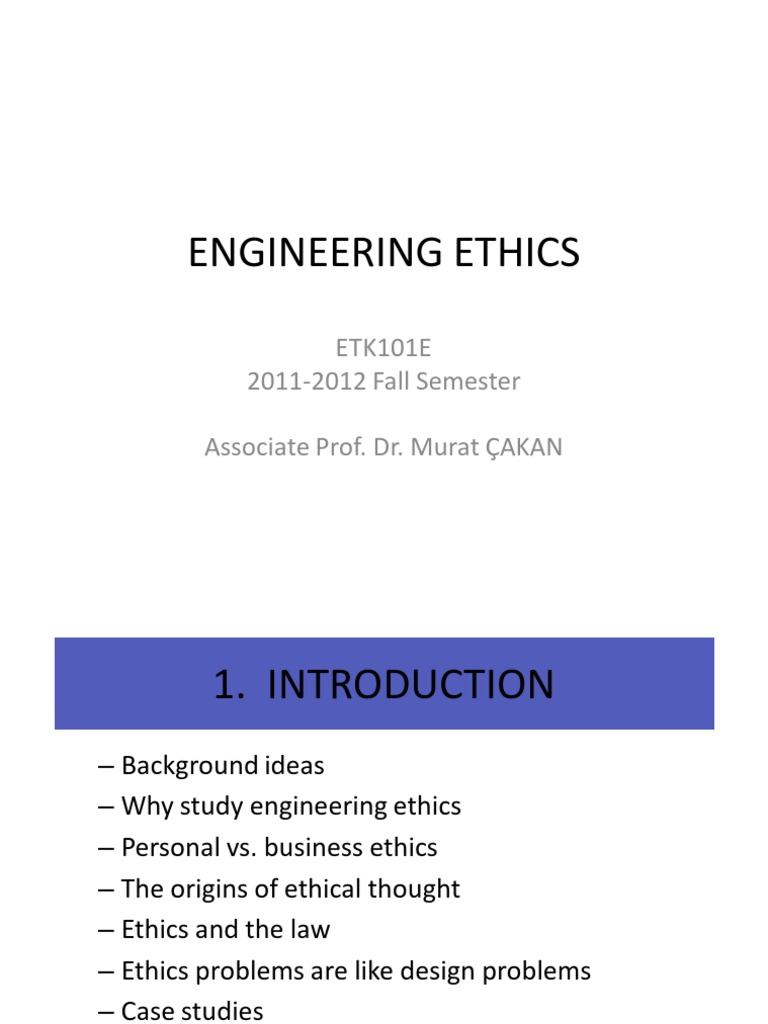 Engineering Ethics | PDF