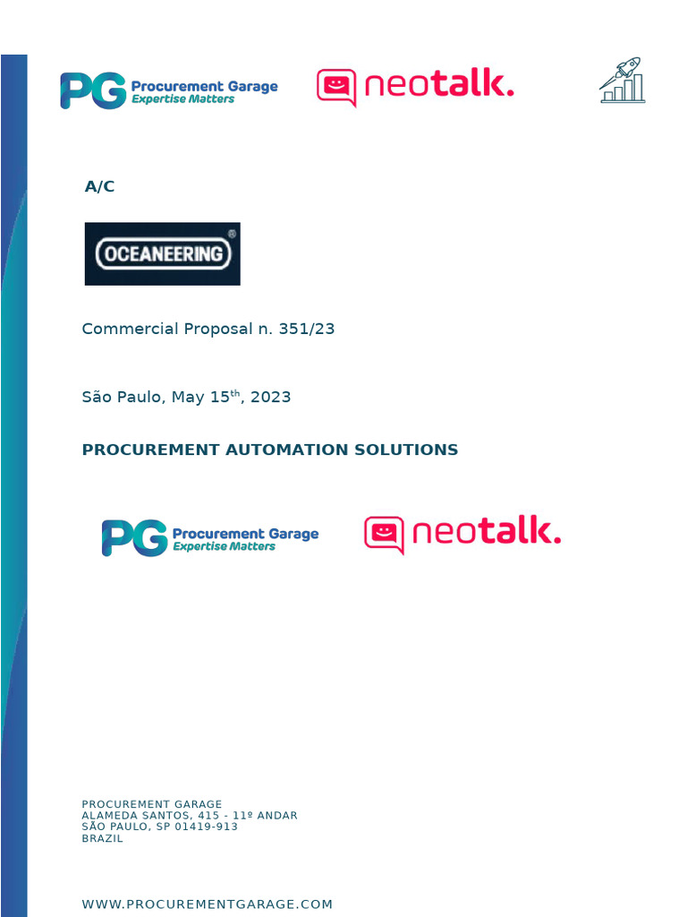 PG-Neotalk Commercial Proposal Automation Solutions 351_23 Oceaneering ... PG-Neotalk Commercial Proposal Automation Solutions 351_23 Oceaneering ...