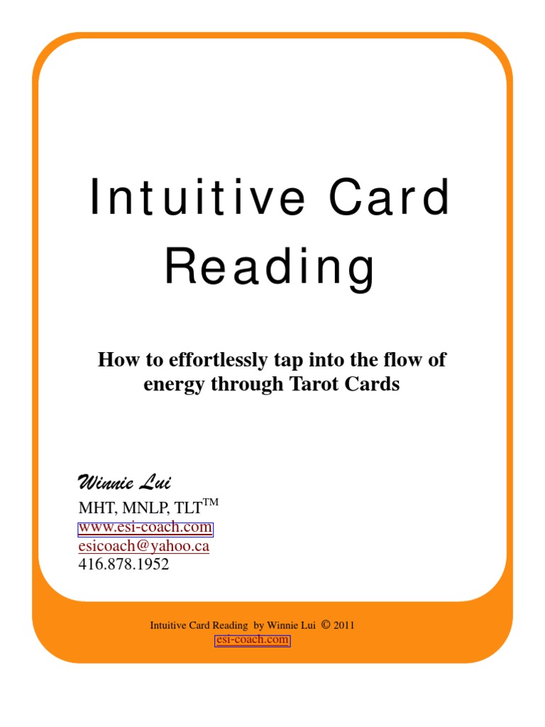Intuitive Card Reading: Winnie Lui | PDF | Intuition | Reading (Process)