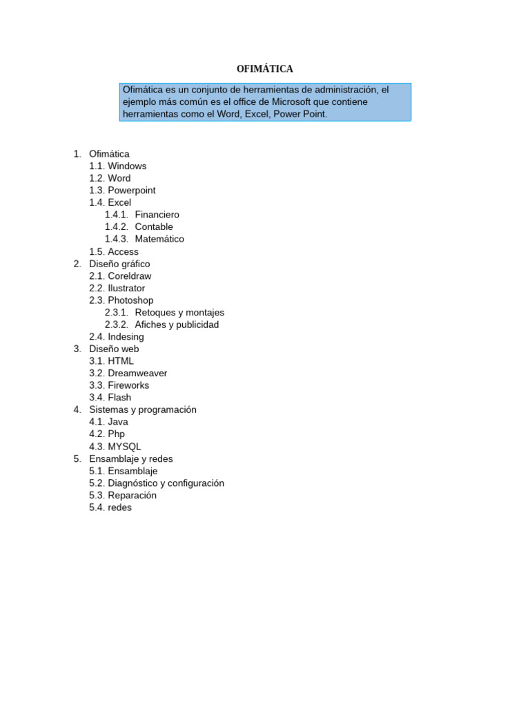 Ofimatica 2 | PDF