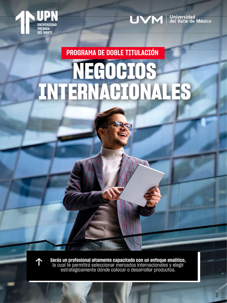 Brochure Ug Negocios Internacionales | PDF | Negocios Internacionales ...