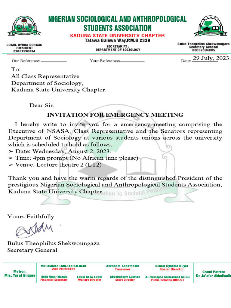 To All Class Representative | PDF