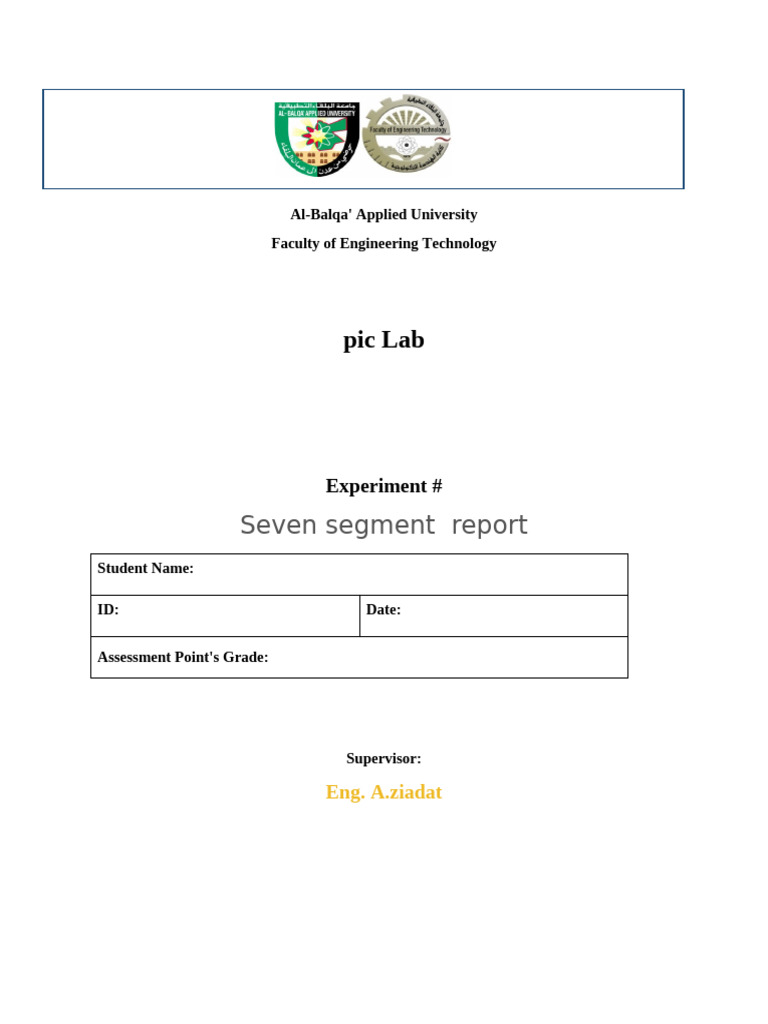 7seg Report | PDF