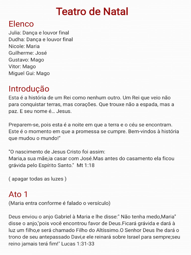 TEATRO DE NATAL | PDF