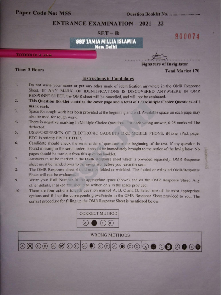 Mba 2021 - SSF Jmi | PDF