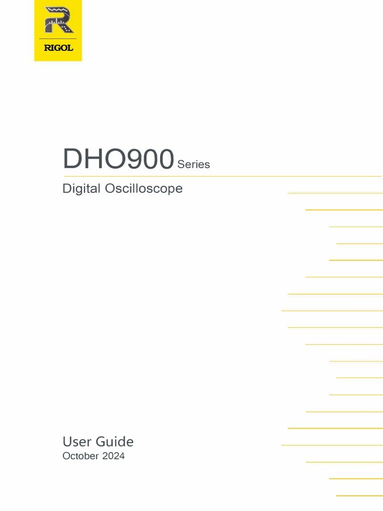 DHO900 UserGuide en | PDF | Electronics | Electrical Engineering