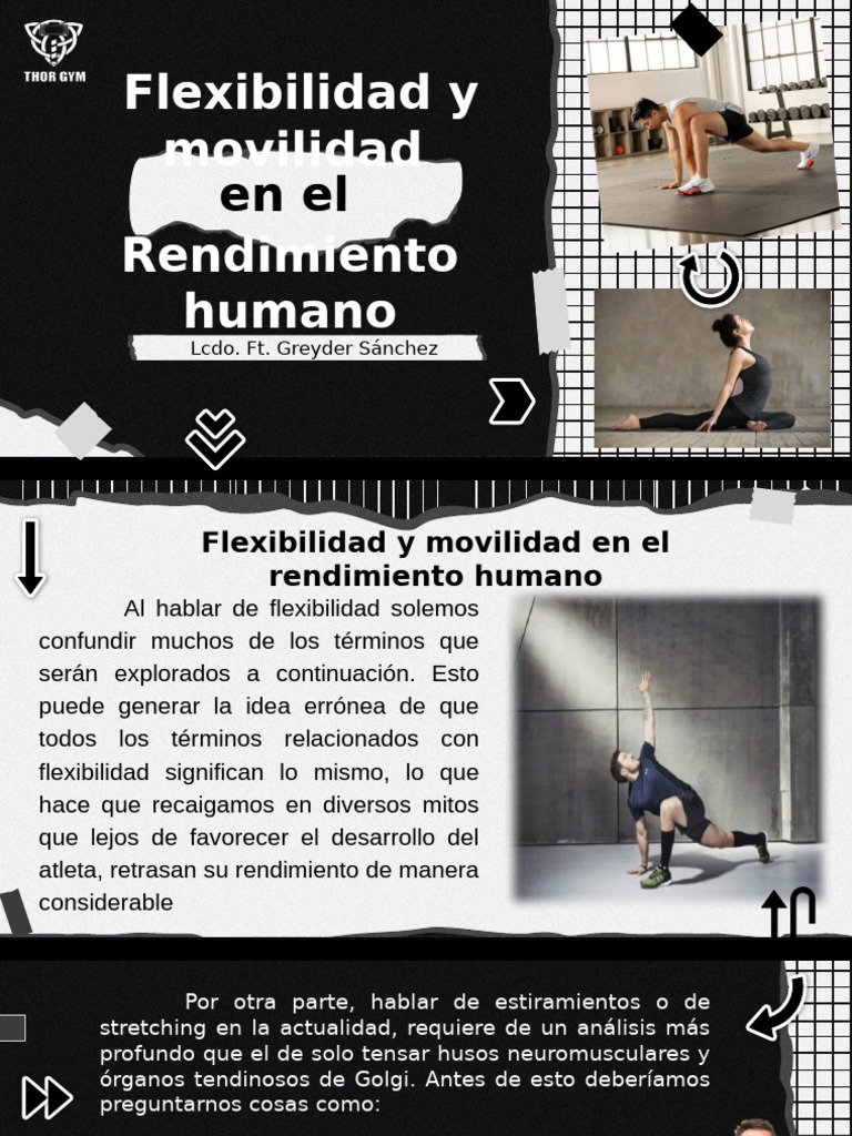 Flexibilidad y Movilidad | PDF | Flexibilidad (anatomía) | Músculo
