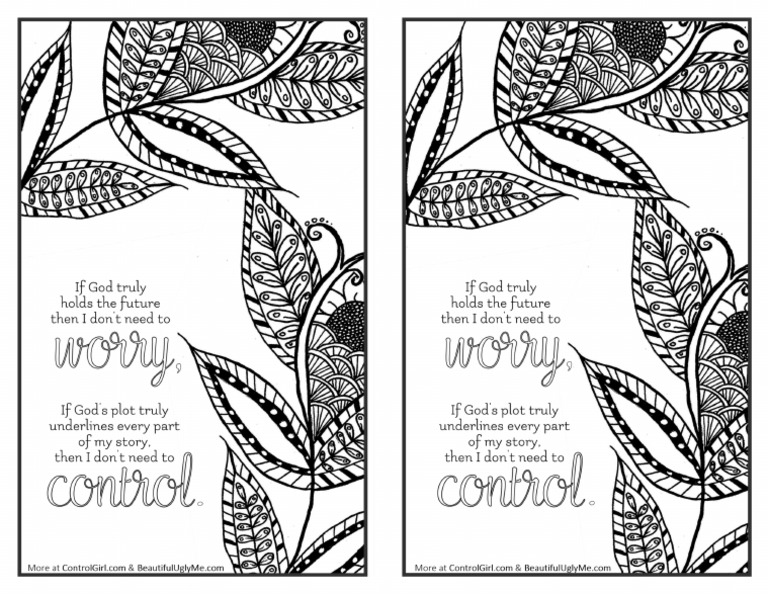 Control Girl Coloring Page | PDF