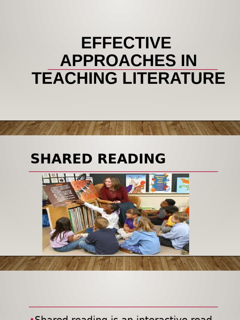 Effective Approaches in Teaching Literature | PDF | Reading Comprehension | Learning Styles