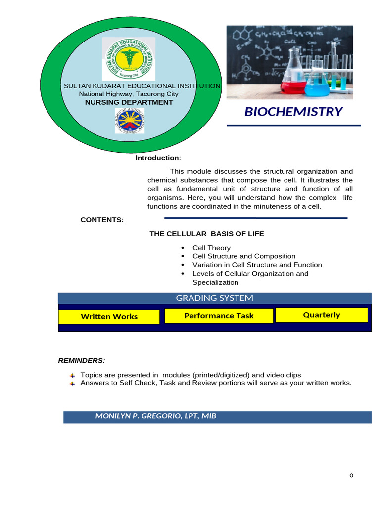 Biochem-Module2-The Cellular Basis of Life | PDF | Endoplasmic ...