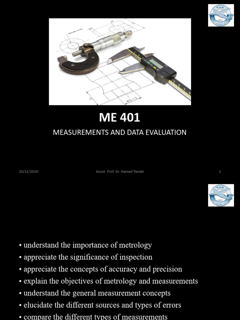 ME 401-Basic Concepts | PDF | Accuracy And Precision | Measurement