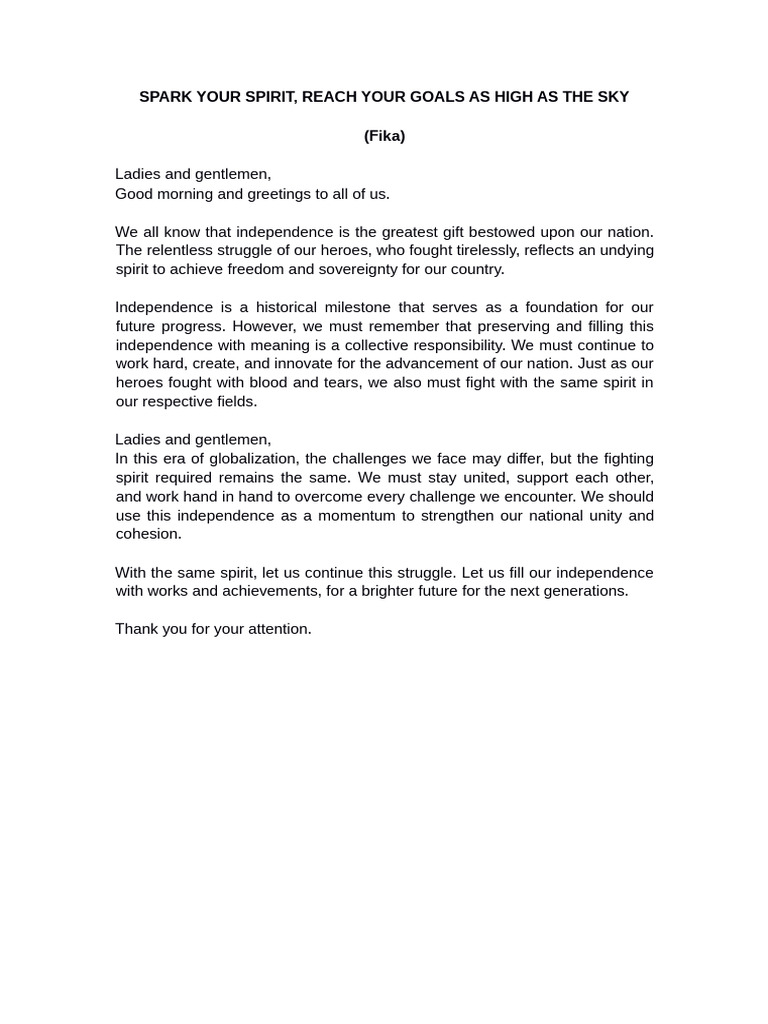 SPEECH TEXT COMP 1 Salinan Salinan | PDF