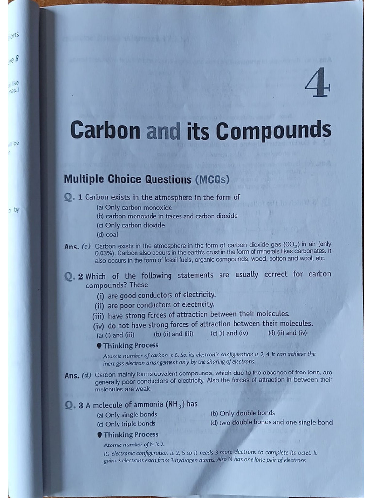 Chem Ch-4 Ncert 1 Mark | PDF
