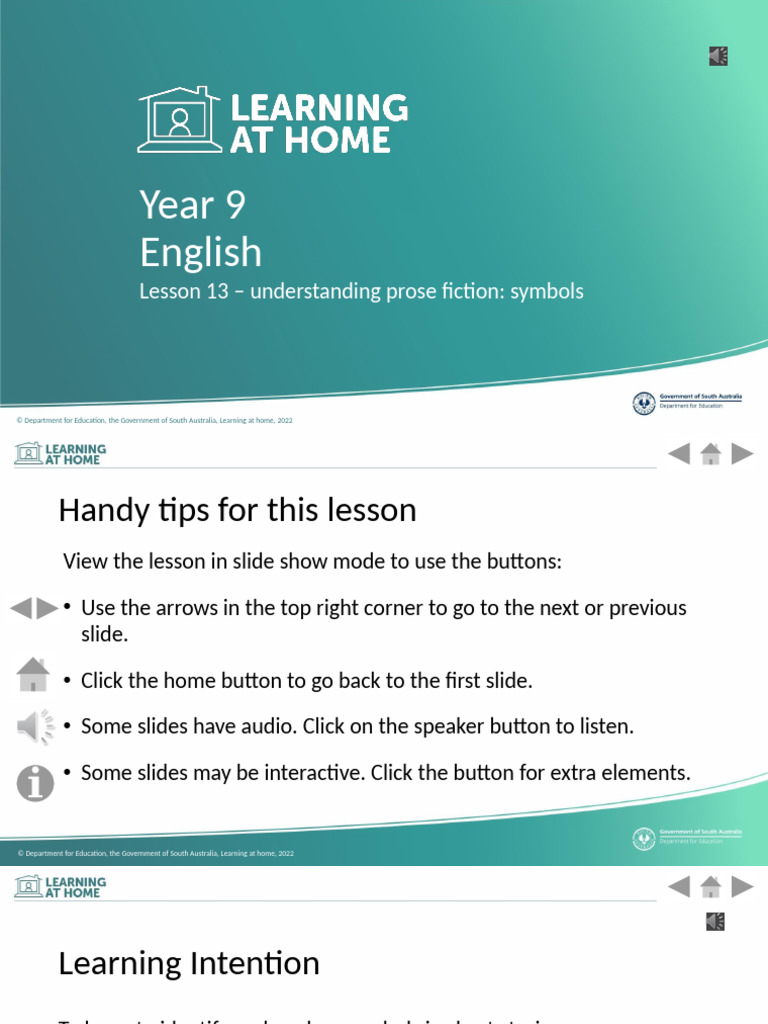 Yr9 English Lesson13 | PDF | Symbols