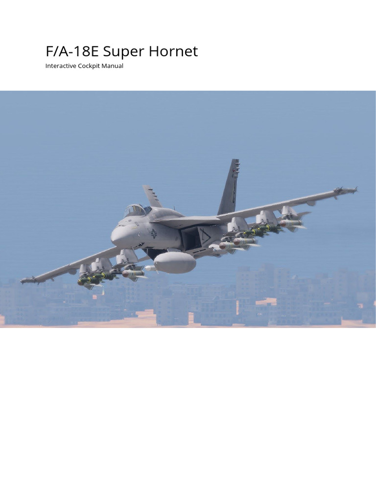 F - A-18E Cockpit Manual | PDF | Military Technology | Aircraft
