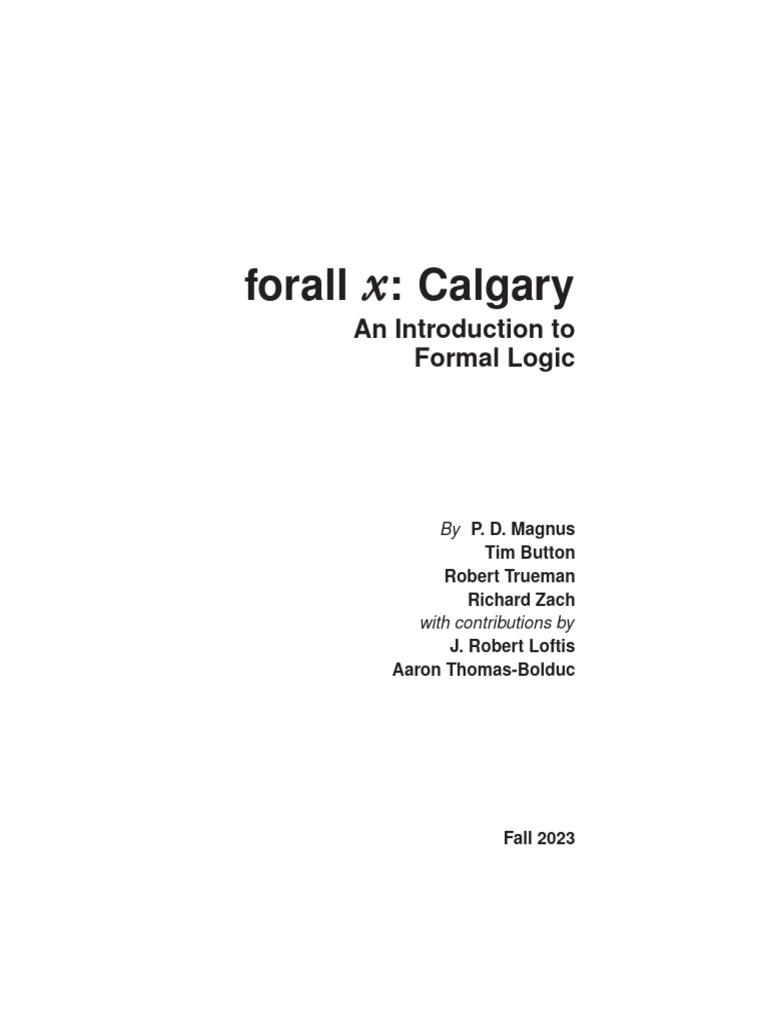 Forallxyyc Print | PDF | Argument | Logical Consequence