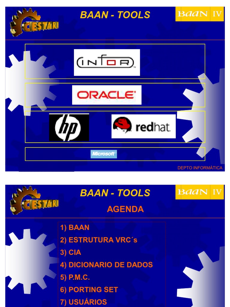 Sistema ERP Baan: Recursos e Ferramentas | PDF | Planejamento de ...