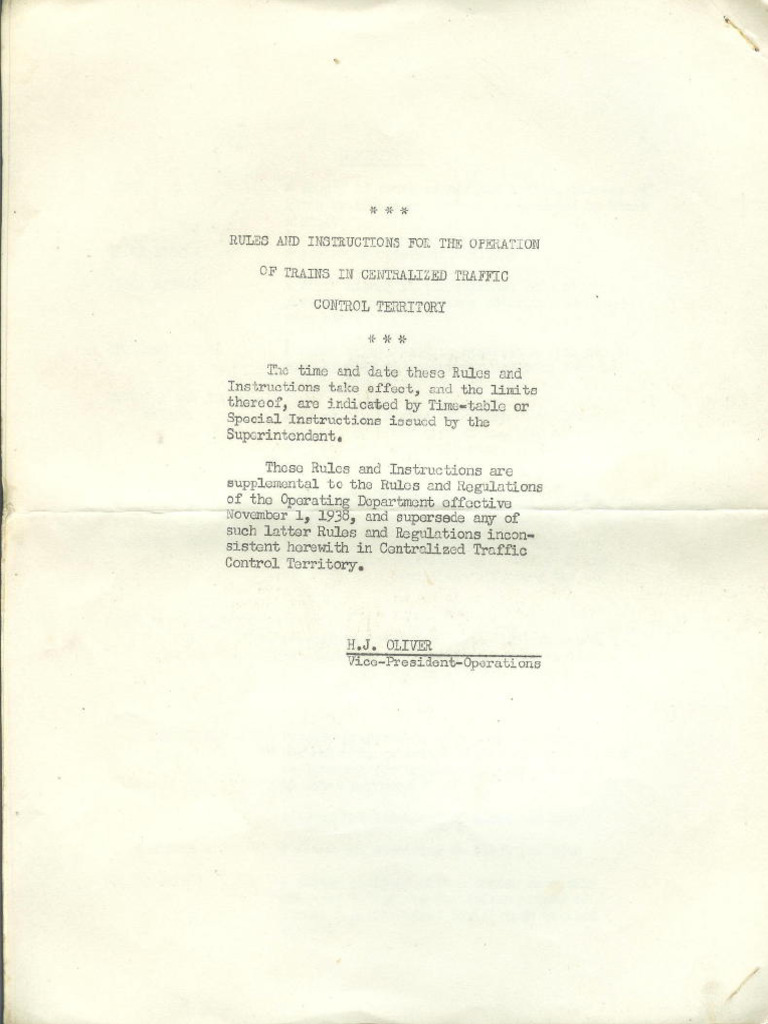 DT&I Signal Rules and Indications 1938 | PDF