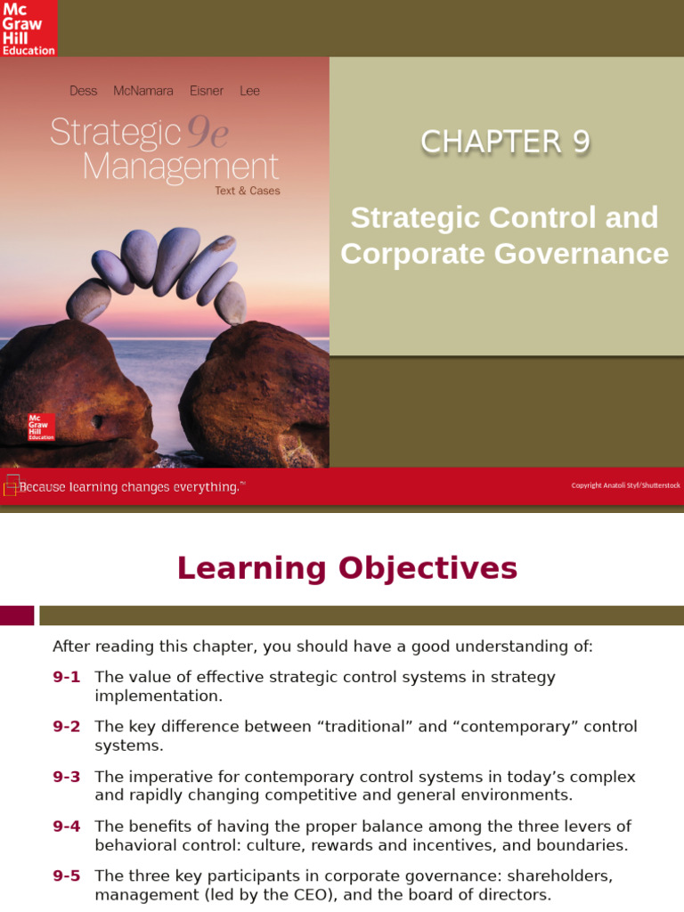 Dess Ch09 PPT Final Updated 15062020 | PDF | Corporate Governance | Organizational Culture