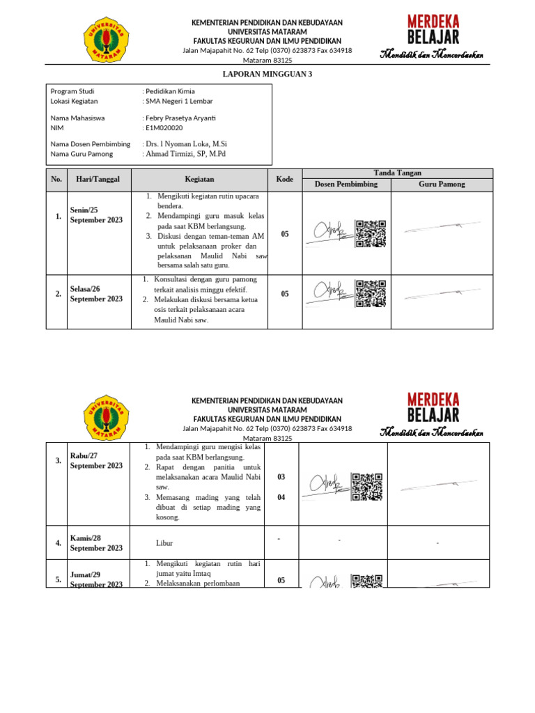 LAPORAN - MINGGUAN - 3 - AM2 - Febry Prasetya Aryanti - E1M020020 | PDF