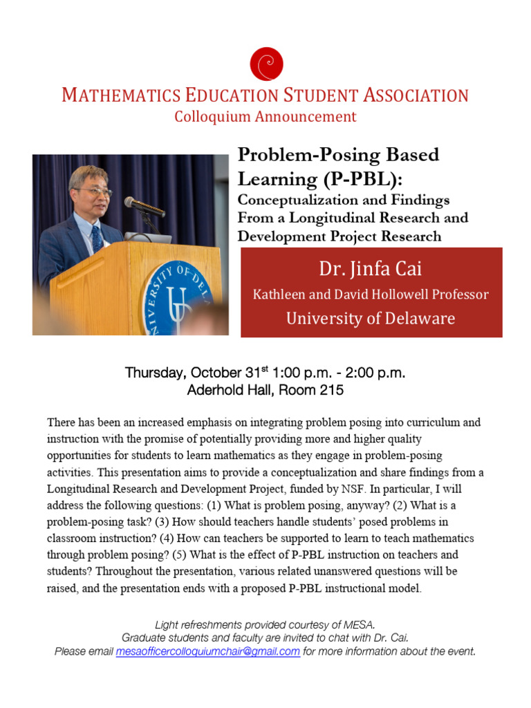 Cai Colloquium Announcement | PDF