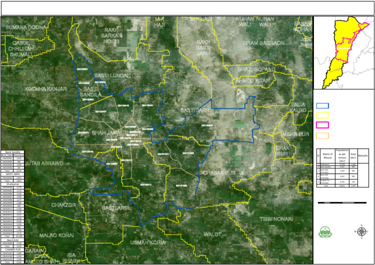 Census Data and Map of Muzaffargarh | PDF